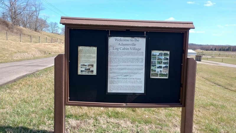 Welcome to the Adamsville Log Cabin Village Historical Marker