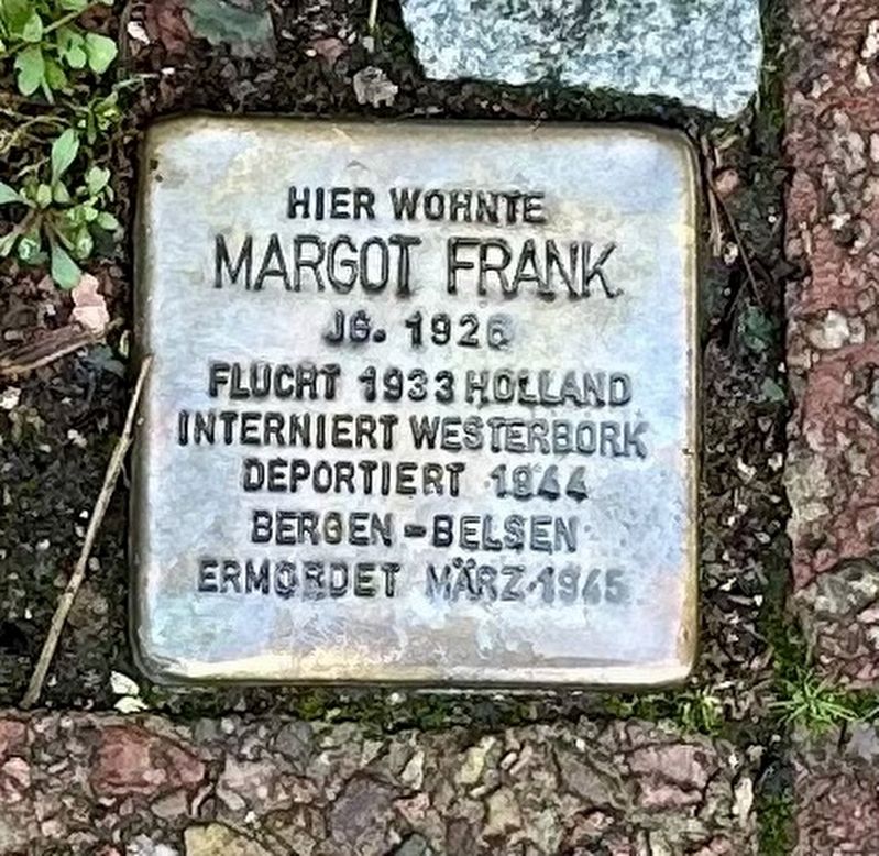 Margot Frank Historical Marker