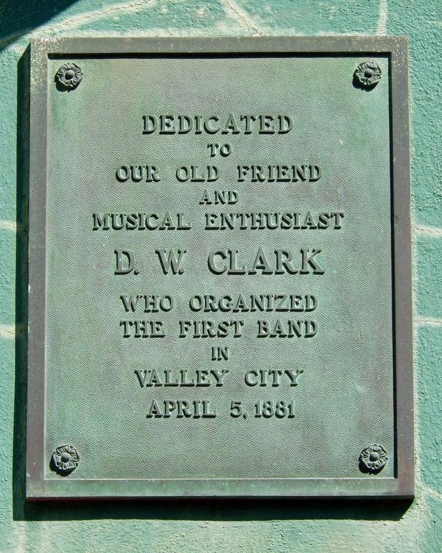 Valley City Park Memorial Bandshell Historical Marker