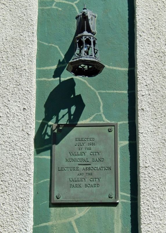 Valley City Park Memorial Bandshell Historical Marker