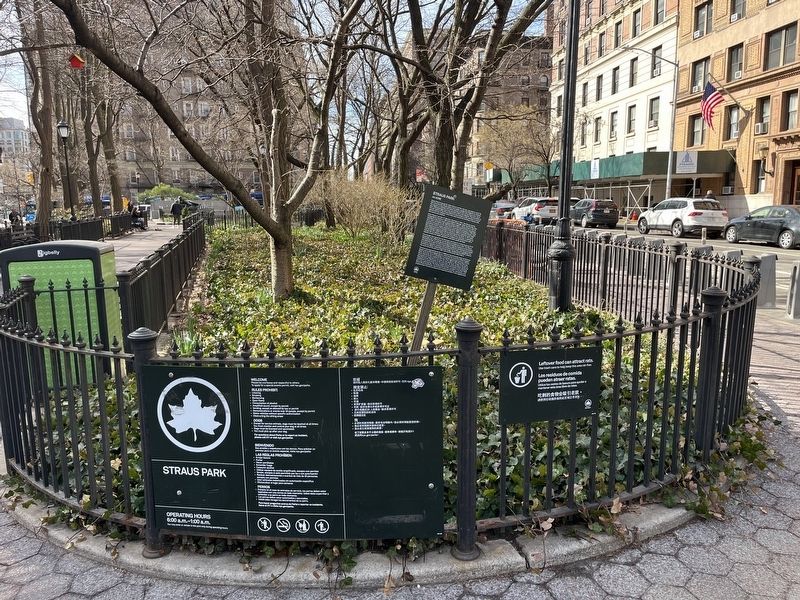 Straus Park Historical Marker