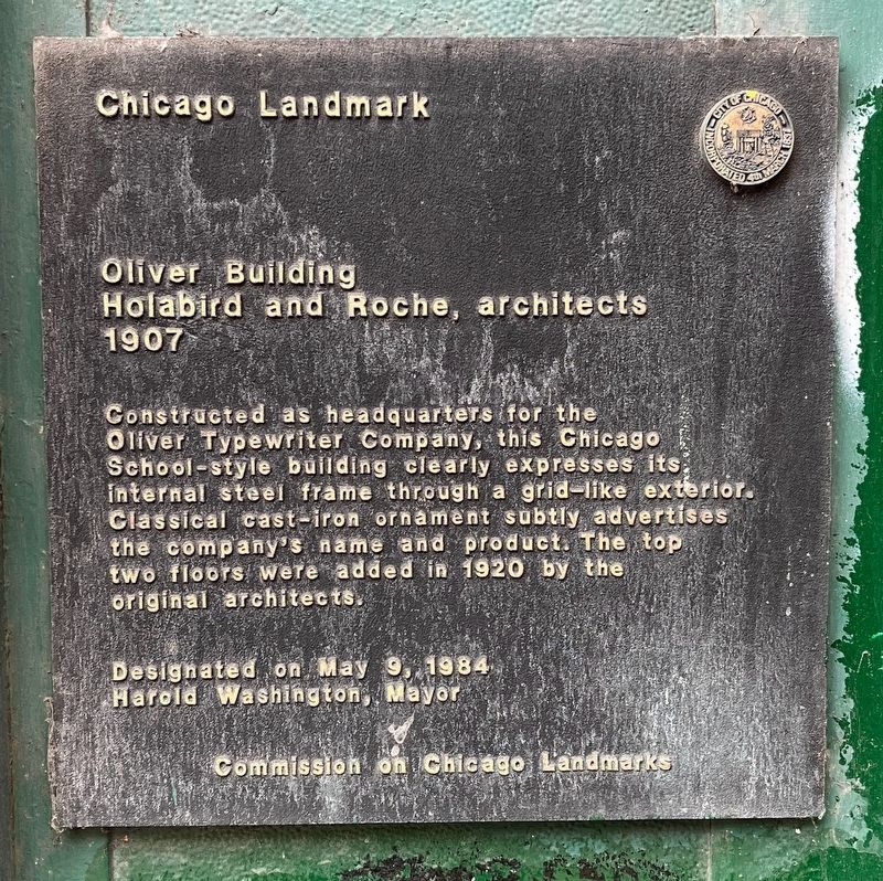 Oliver Building Historical Marker
