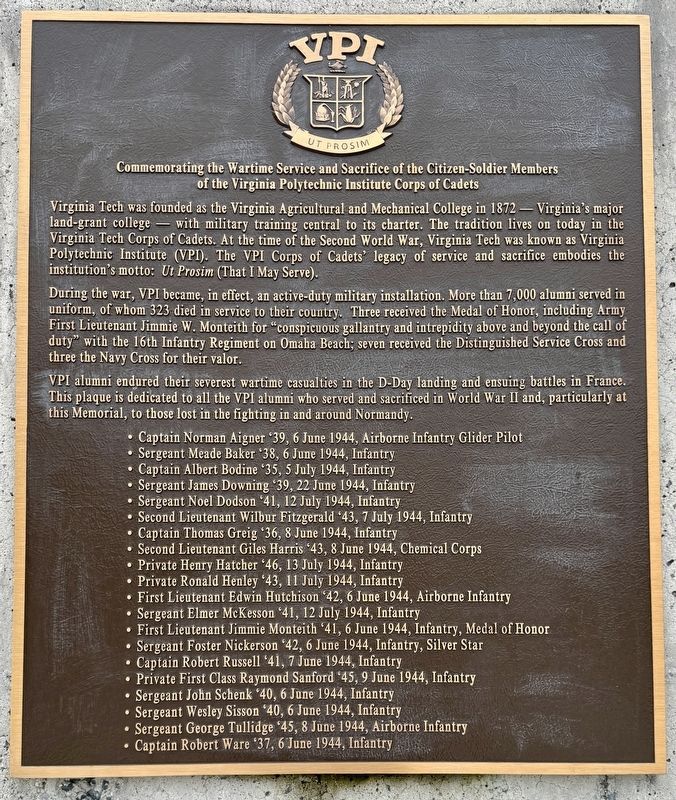 VPI Historical Marker