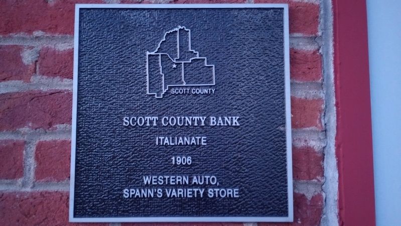 Scott Couty Bank Historical Marker