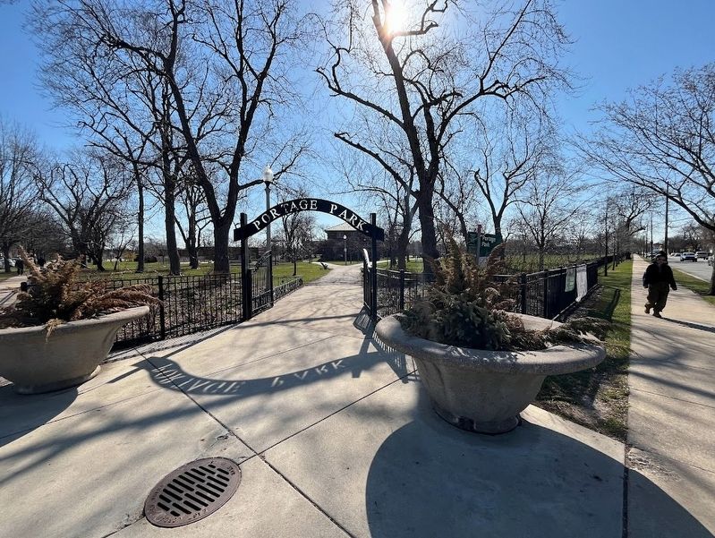 Portage Park Historical Marker