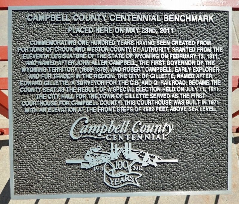 Campbell County Centennial Benchmark Historical Marker