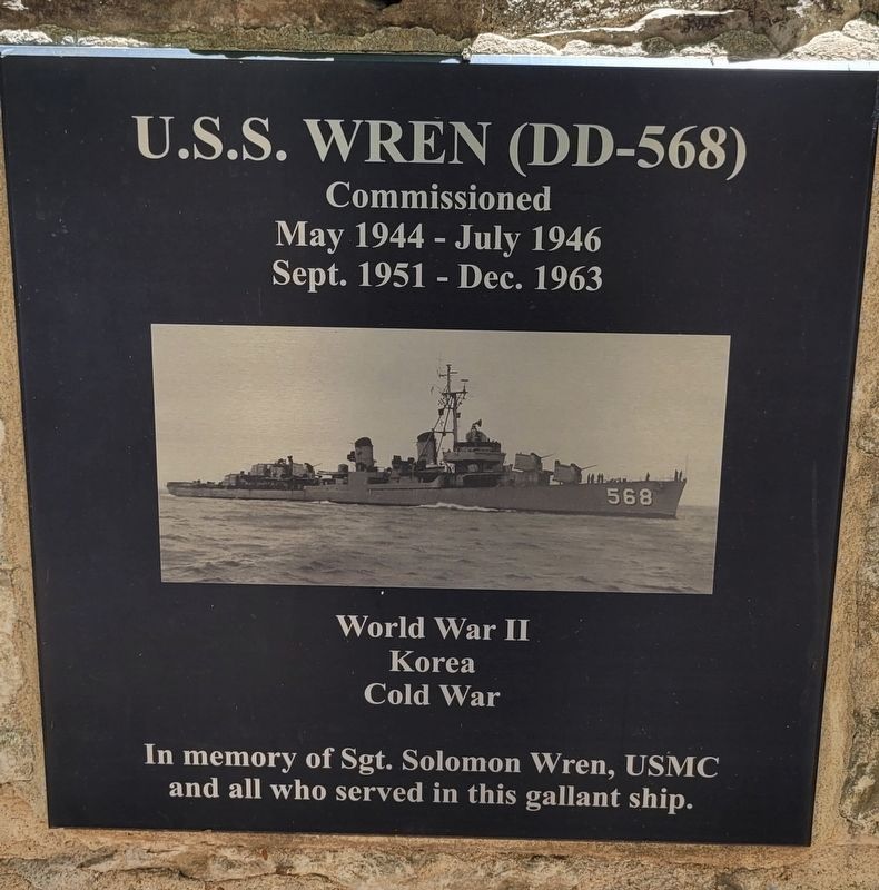 U.S.S. Wren, a War Memorial