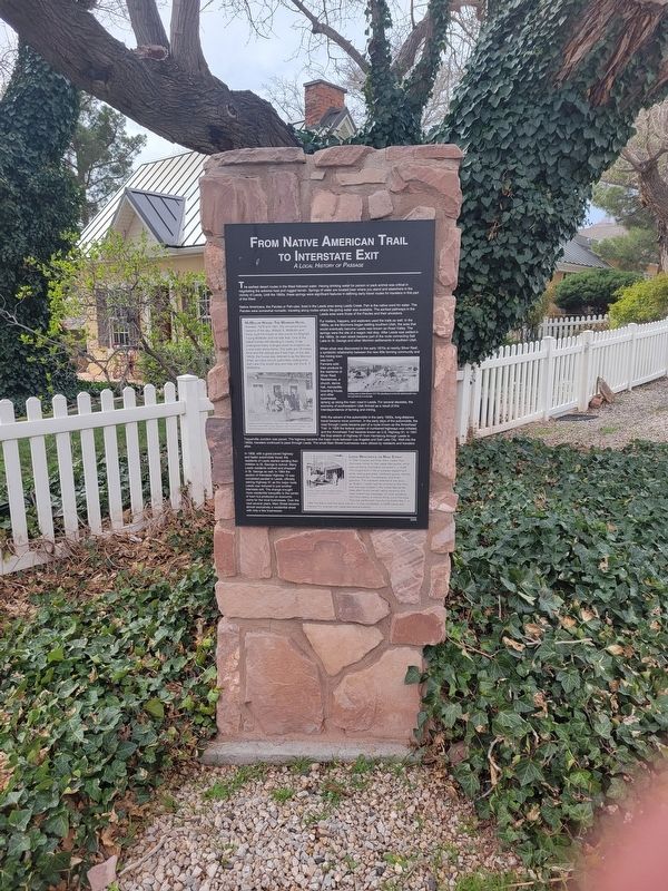 From Native American Trail to Interstate Exit Historical Marker