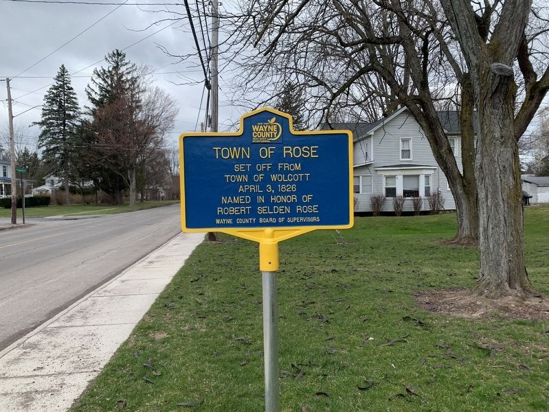 Town of Rose Historical Marker