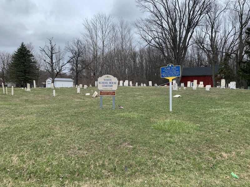 White School House Cemetery Historical Marker