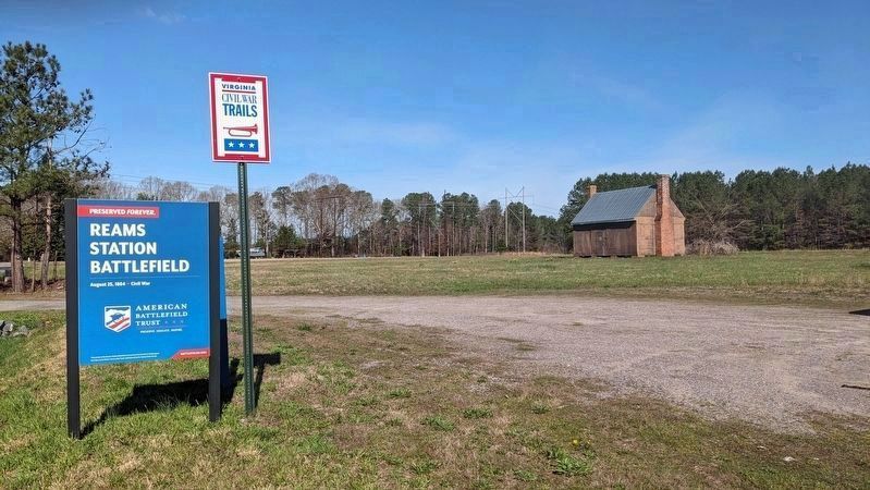 Fighting At Reams Station Historical Marker