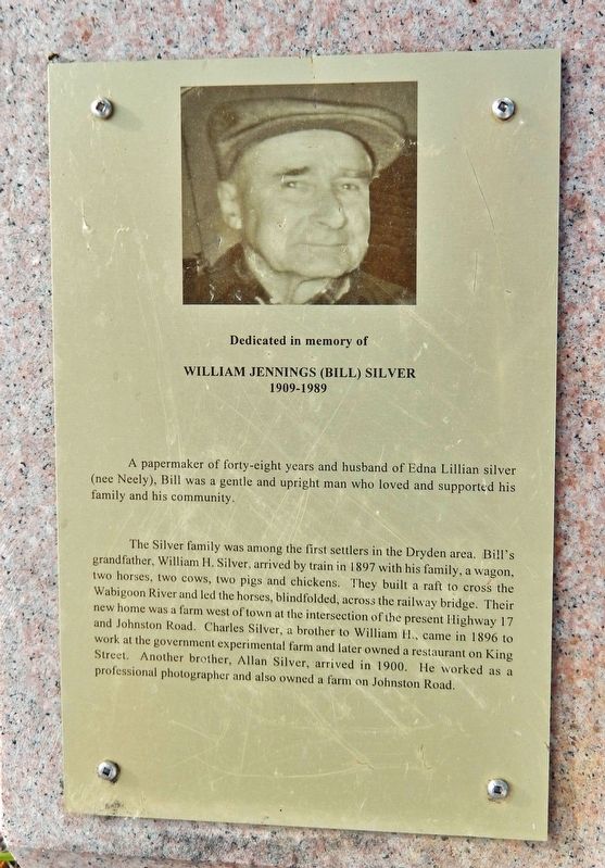 William Jennings (Bill) Silver Historical Marker