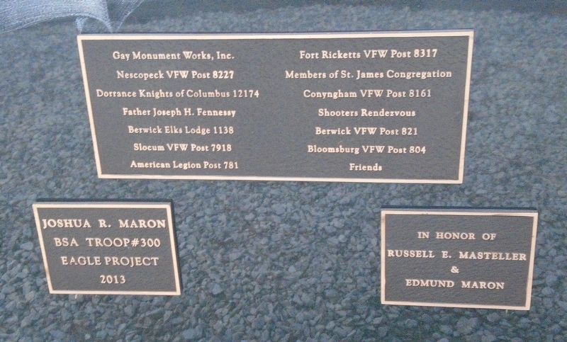 Veterans Memorial Historical Marker