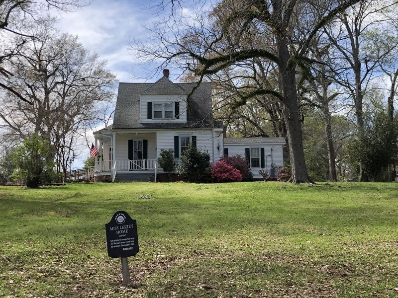 Miss Lizzie's Home Historical Marker