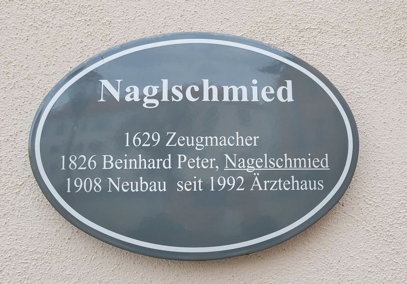 Naglschmied / Nailsmith Historical Marker