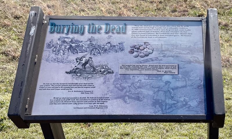 Burying the Dead Historical Marker