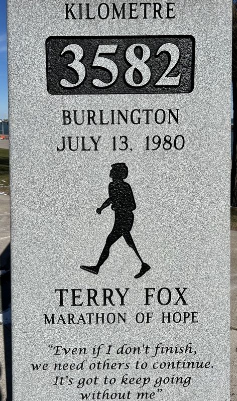 Terry Fox Marathon of Hope Historical Marker
