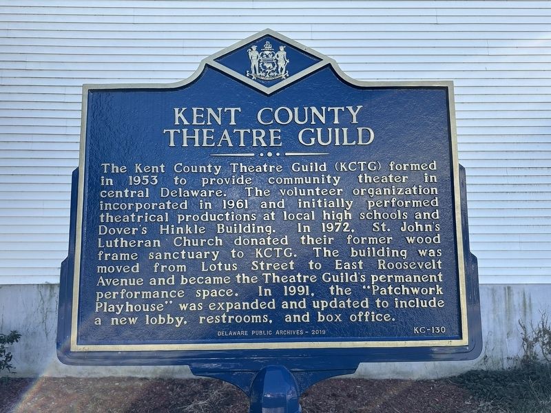Kent County Theatre Guild Historical Marker