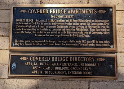 Covered Bridge Apartments Historical Marker