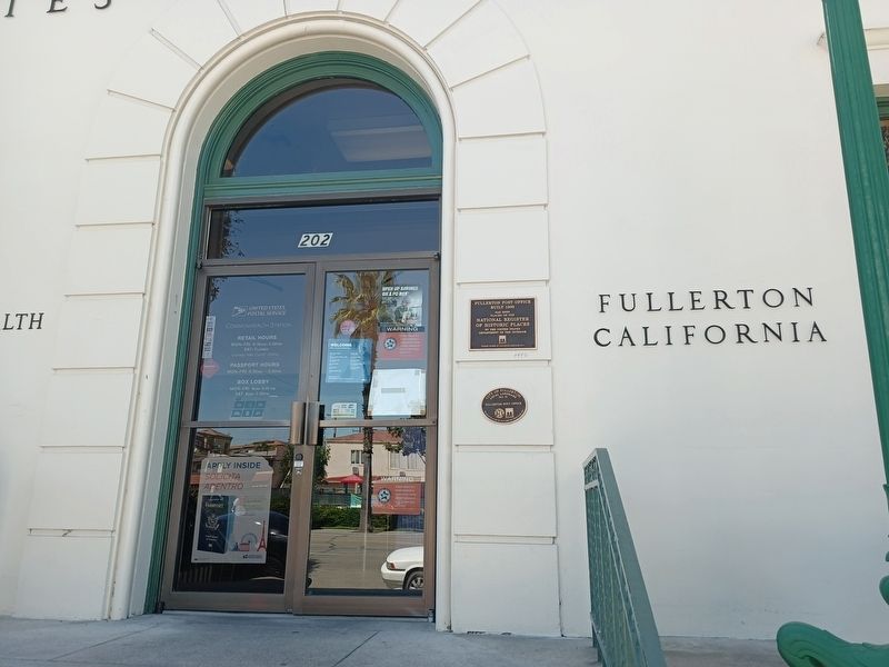 Fullerton Post Office Historical Marker