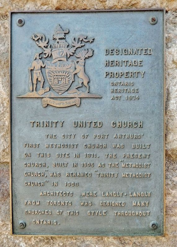 Trinity United Church Historical Marker