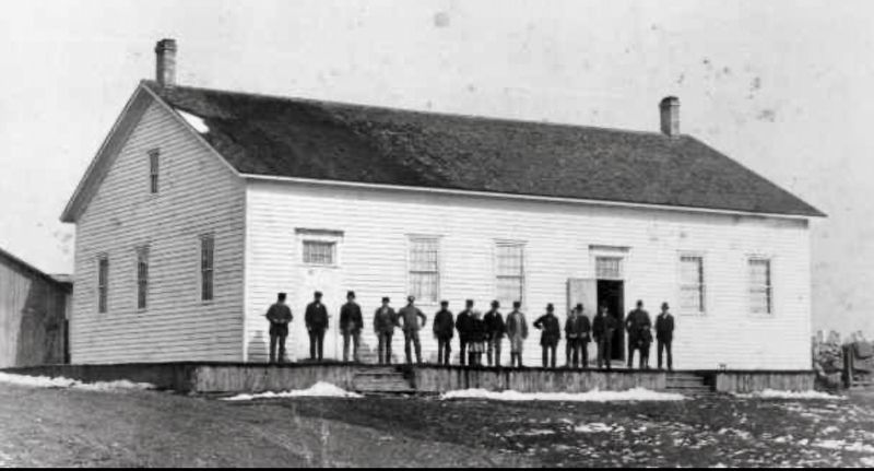 Site of the First Church in Waterloo County Historical Marker
