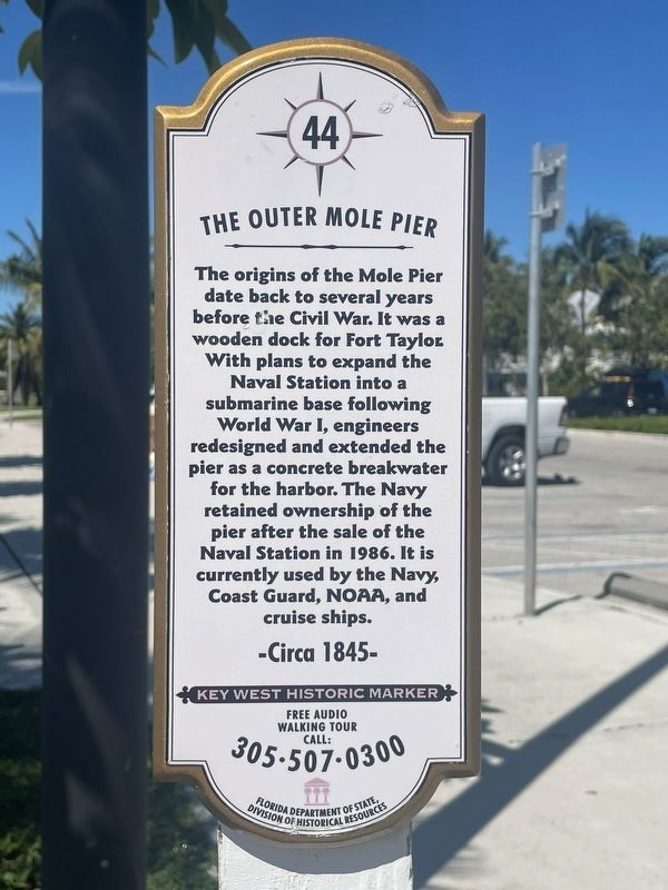 The Outer Mole Pier Historical Marker