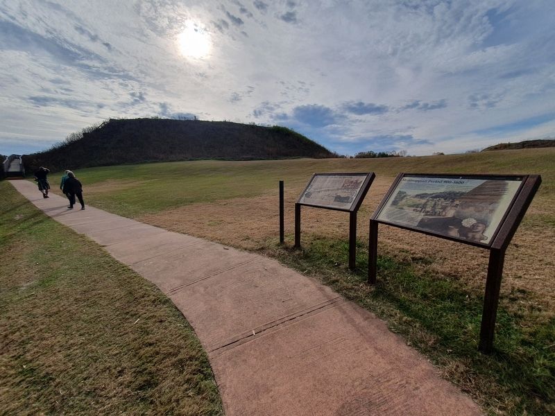 The Great Temple Mound and Town Site Historical Marker