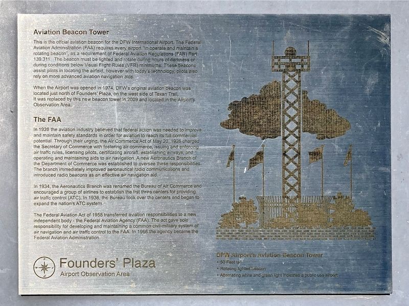 Aviation Beacon Tower Historical Marker