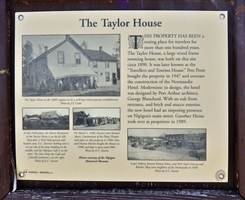 The Taylor House Historical Marker