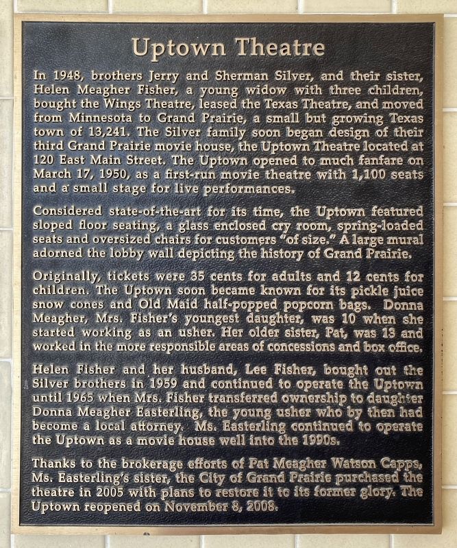 Uptown Theatre Historical Marker