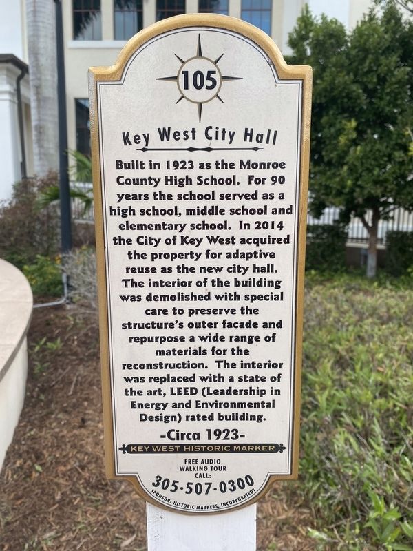 Key West City Hall Historical Marker