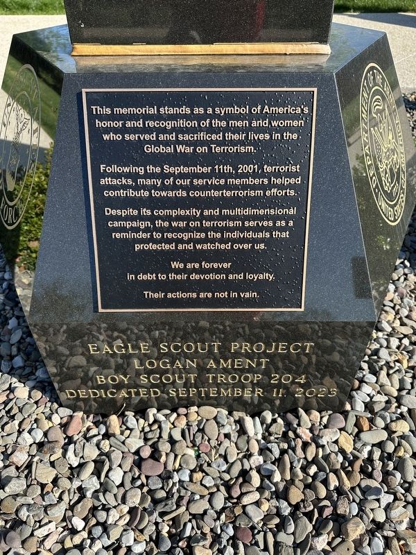 Global War on Terrorism, a War Memorial