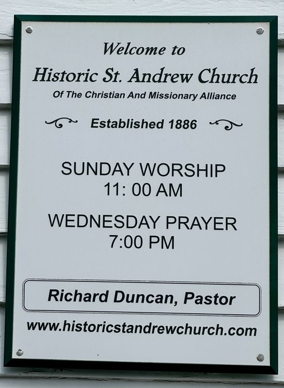 Historic St. Andrew Church Historical Marker