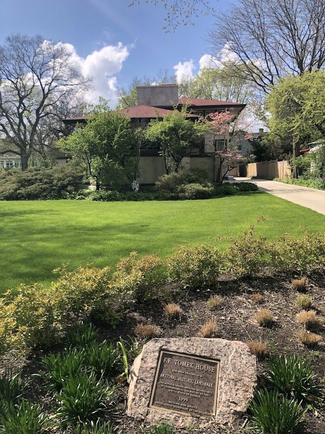 Photo: F.F. Tomek House and Marker