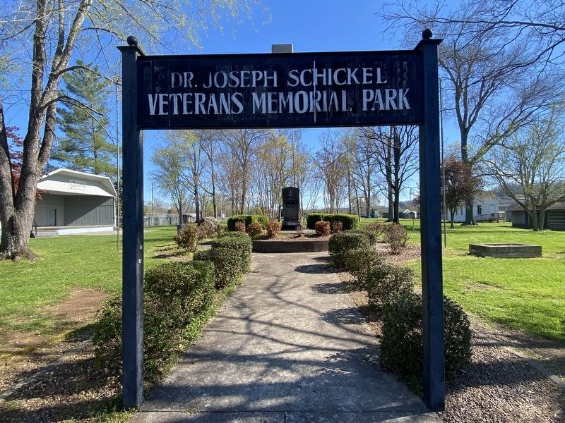 Dedicated to Dr. Joseph Schickel Historical Marker