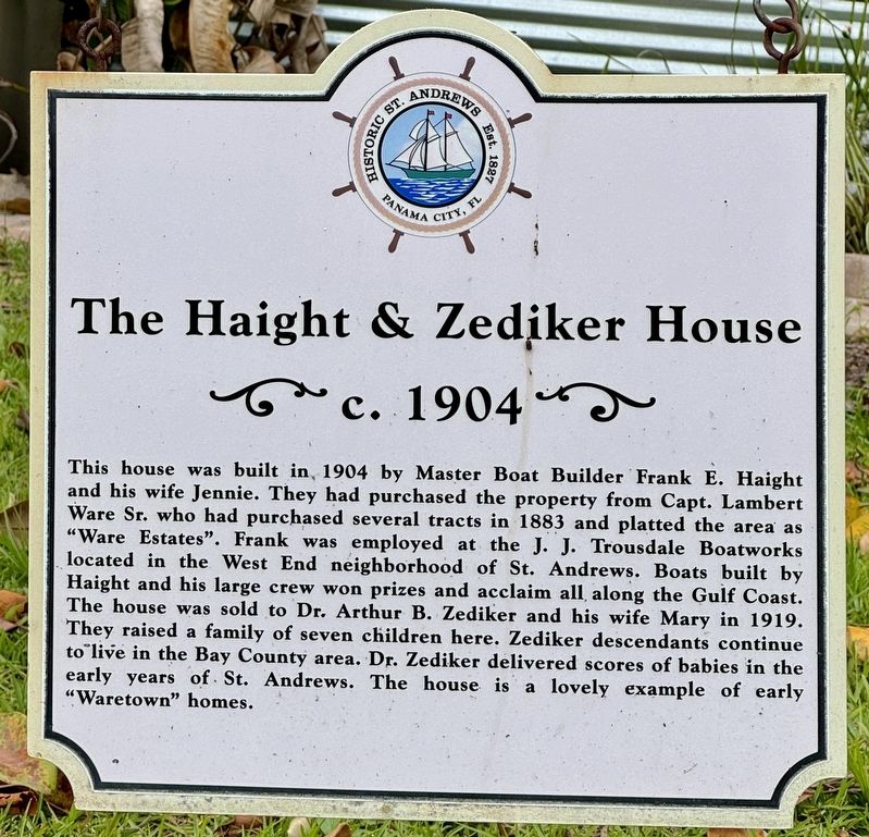The Haight & Zediker House Historical Marker