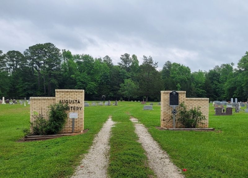 Augusta Cemetery Historical Marker