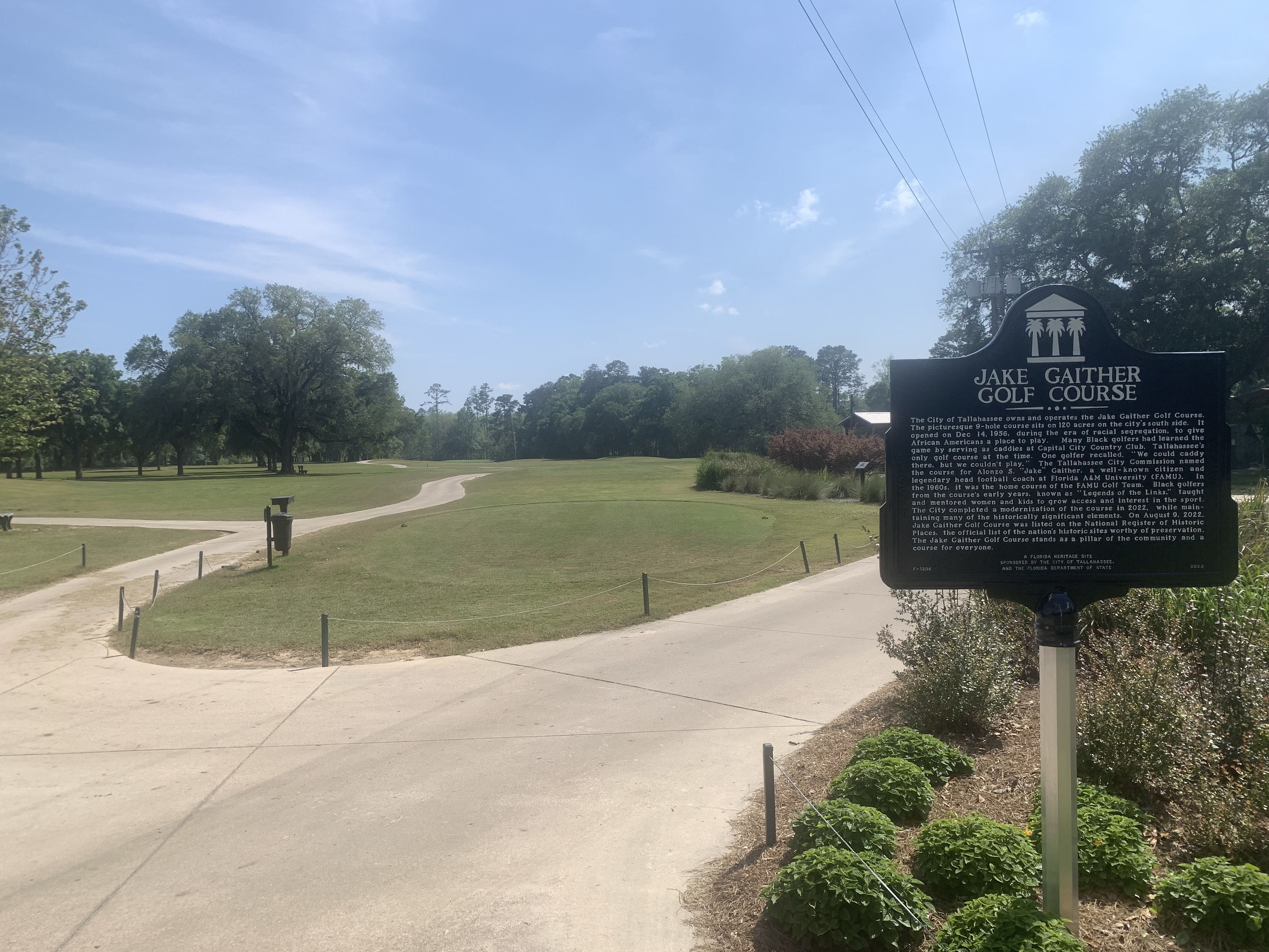 Photo: Jack Gaither Golf Course Marker