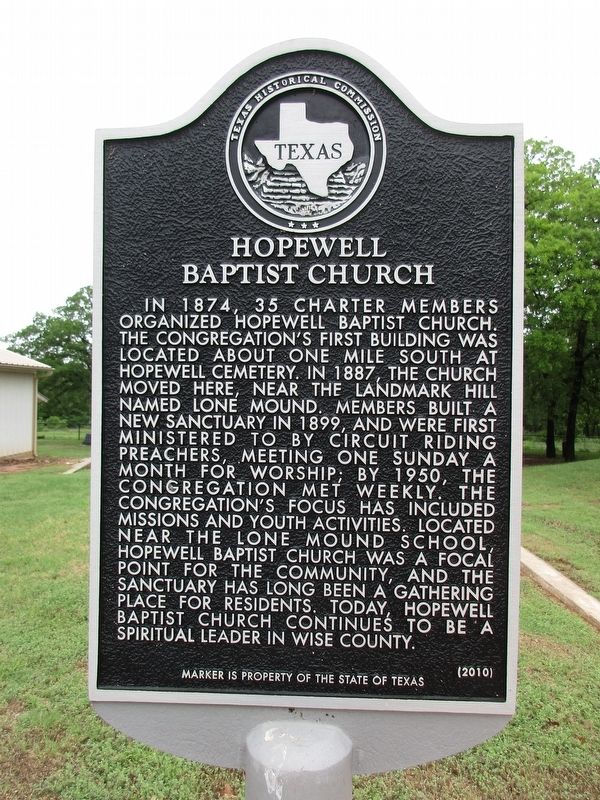 Hopewell Baptist Church Historical Marker