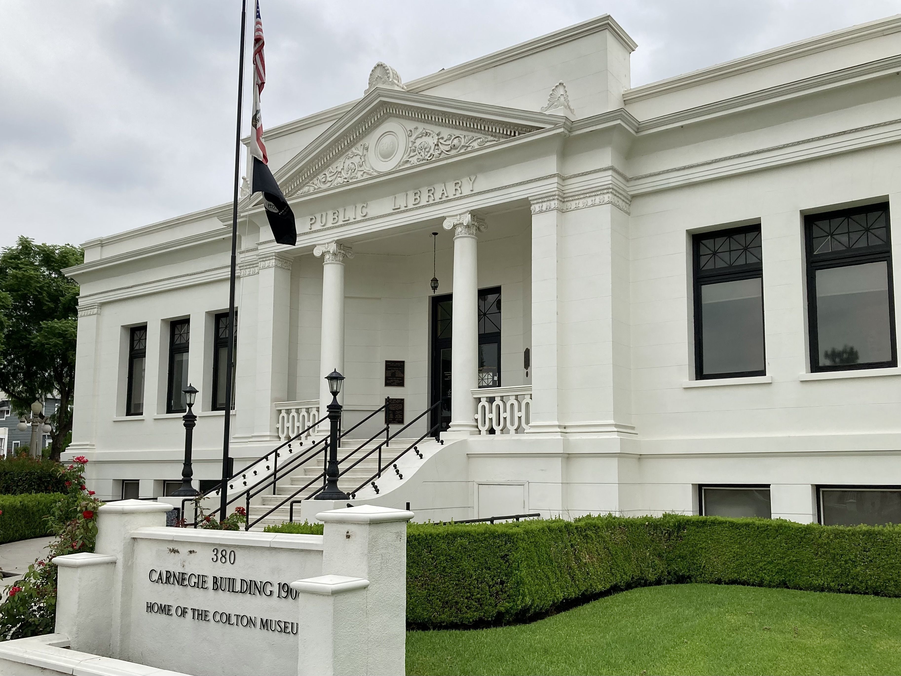 Photo: Colton Public Library and Markers
