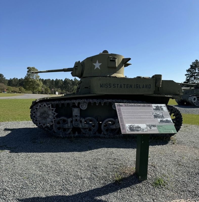 M3AI General Stuart Light Tank Historical Marker