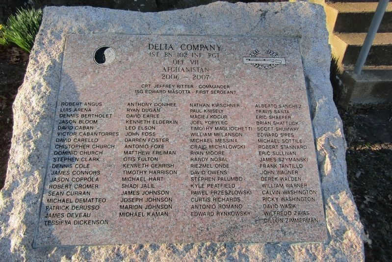 Delta Company, a War Memorial