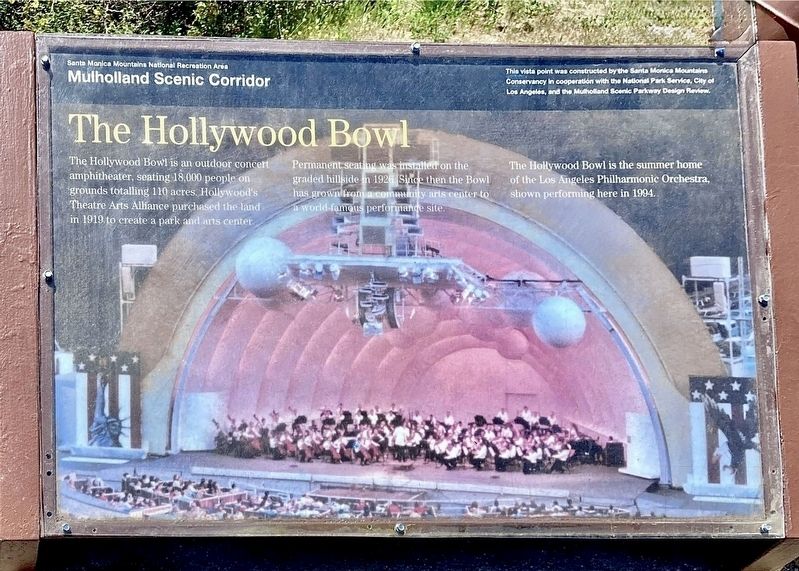 The Hollywood Bowl Historical Marker
