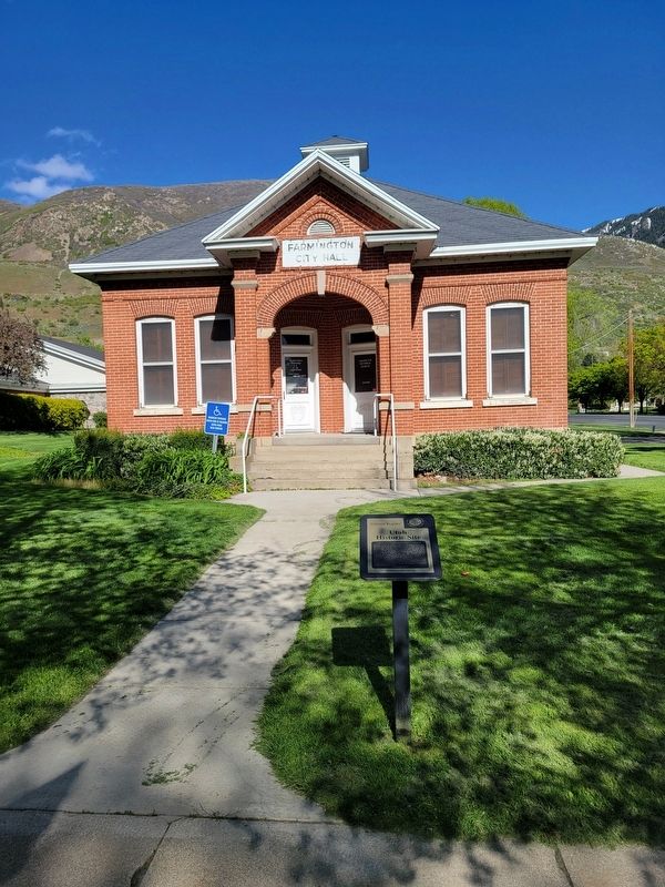 LDS Davis Stake President's Office Historical Marker