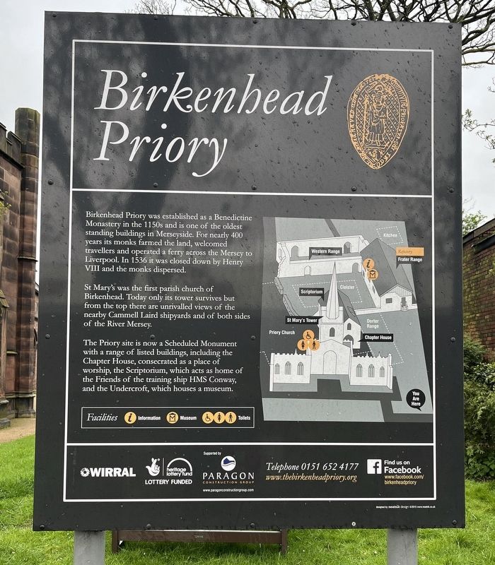 Birkenhead Priory Historical Marker