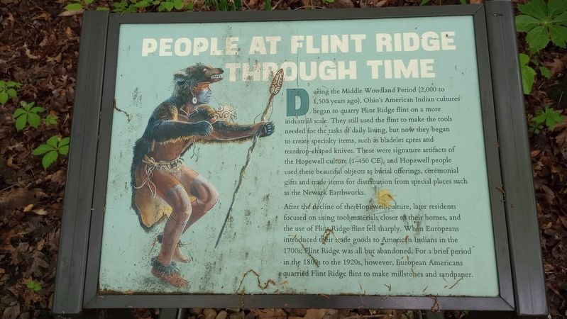 People At Flint Ridge Through Time Historical Marker