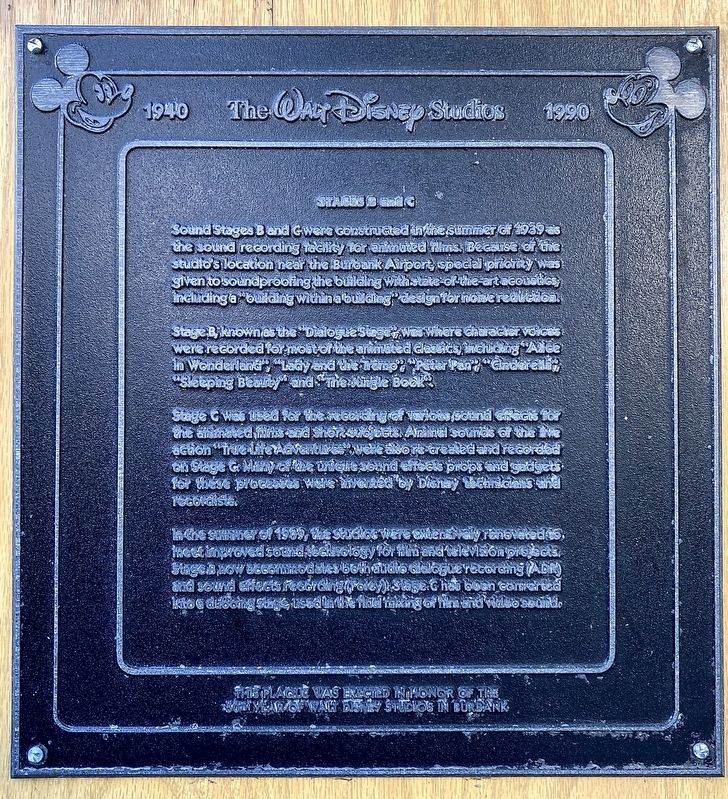 Stages B and C Historical Marker