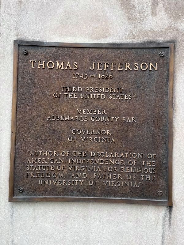 Thomas Jefferson Historical Marker