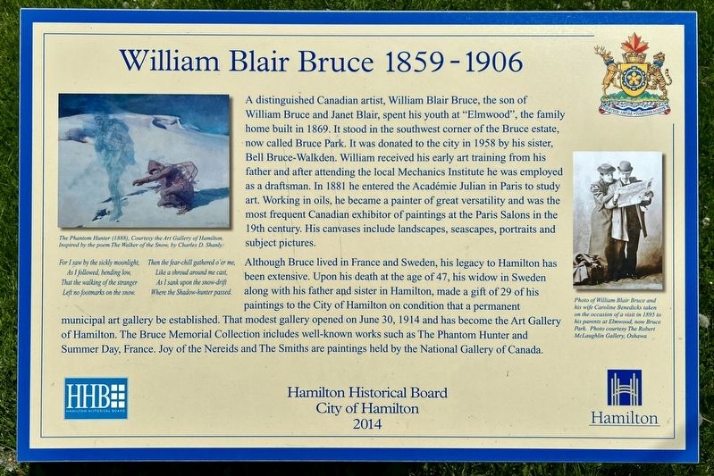 William Blair Bruce 1859-1906 Historical Marker